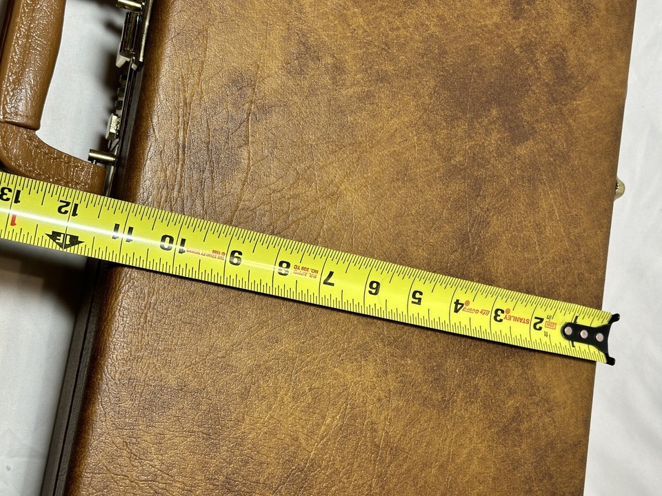 VINTAGE Gun-Ho Sport Cases Leather Gun Rifle Case Briefcase Combo Lock ...