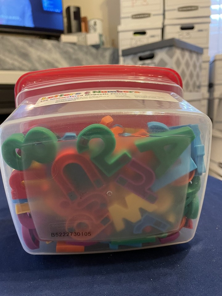 Alpha Magnets - 126 Magnetic Numbers & Letters Carrying Case Included ...