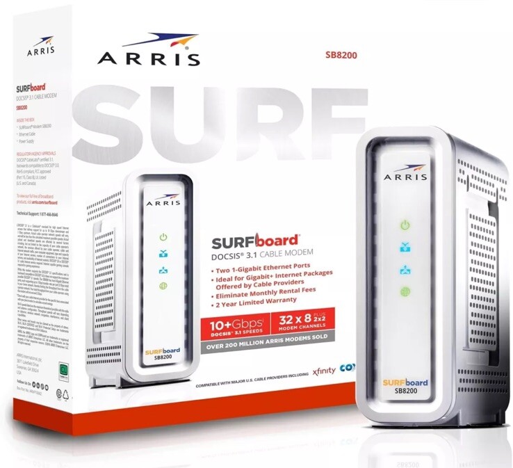 ARRIS Surfboard SB8200 DOCSIS 3.1 Cable Modem 612572215760 | eBay