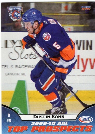 Dustin Kohn 2009-10 AHL Top Prospects Bridgeport Sound Tigers | eBay