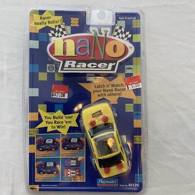 1998 Playmates Nano Racer Yellow Car 40120 Vintage Sealed | eBay