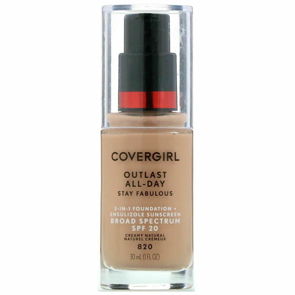 COVERGIRL Outlast All-Day Stay Fabulous 3-in-1 Foundation Sunscreen Out ...
