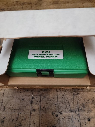 Greenlee 231 15 Pin D-Subminiature Panel Punch TEXTRON 503 4437.4 | eBay