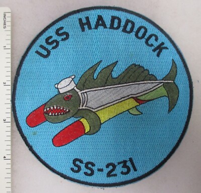US NAVY SS-231 USS HADDOCK SUBMARINE PATCH Made for Veterans After WW2 ...