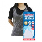 Disposable Aprons 20 Pack - Clear Waterproof Adults Kitchen Gown Flat ...