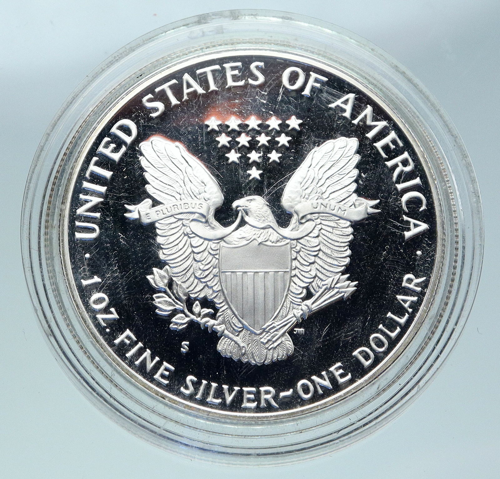 1987 UNITED STATES USA American Eagle & Liberty PROOF SILVER Dollar ...