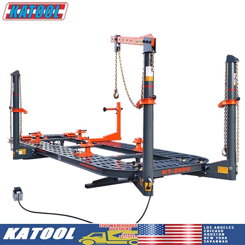 KATOOL 22 FEET 4 TOWERS AUTO BODY FRAME MACHINE WITH CLAMPS HOOKS TOOLS ...