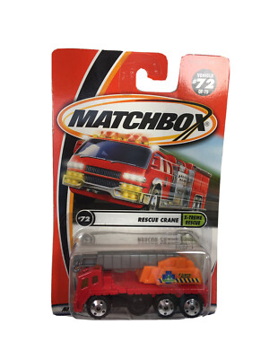 MATCHBOX-RESCUE CRANE-X-TREME RESCUE #72 OF 75-SEALED ON CARD-2000- | eBay