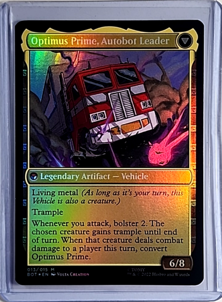 2022 MTG Magic the Gathering BOT Transformers Foil #13 Optimus Prime ...