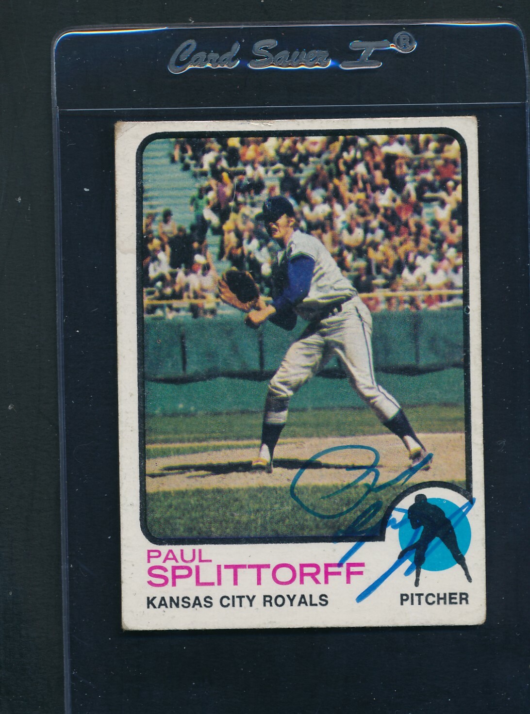 1973 Topps #48 Paul Splittorff Royals Signed Auto *E1772 | eBay
