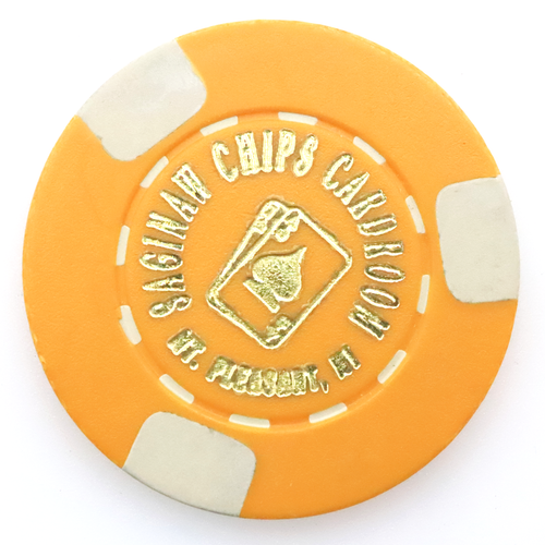 Saginaw Cardroom Casino - Mt. Pleasant, Michigan - 50c Chip | eBay