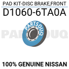 D10606TA0A Genuine Nissan PAD KIT-DISC BRAKE,FRONT D1060-6TA0A | eBay