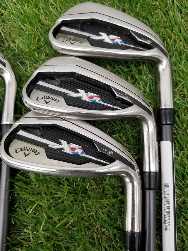 2015 CALLAWAY XR IRON SET 7I-PW,GW,SW SENIOR GRAPHITE X2HOT GOOD | eBay