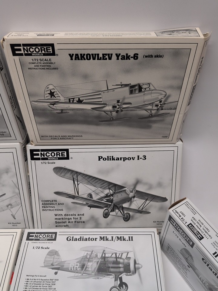 Lot(12) Encore Model Kits 1/72 Scale New Sealed Parts | eBay