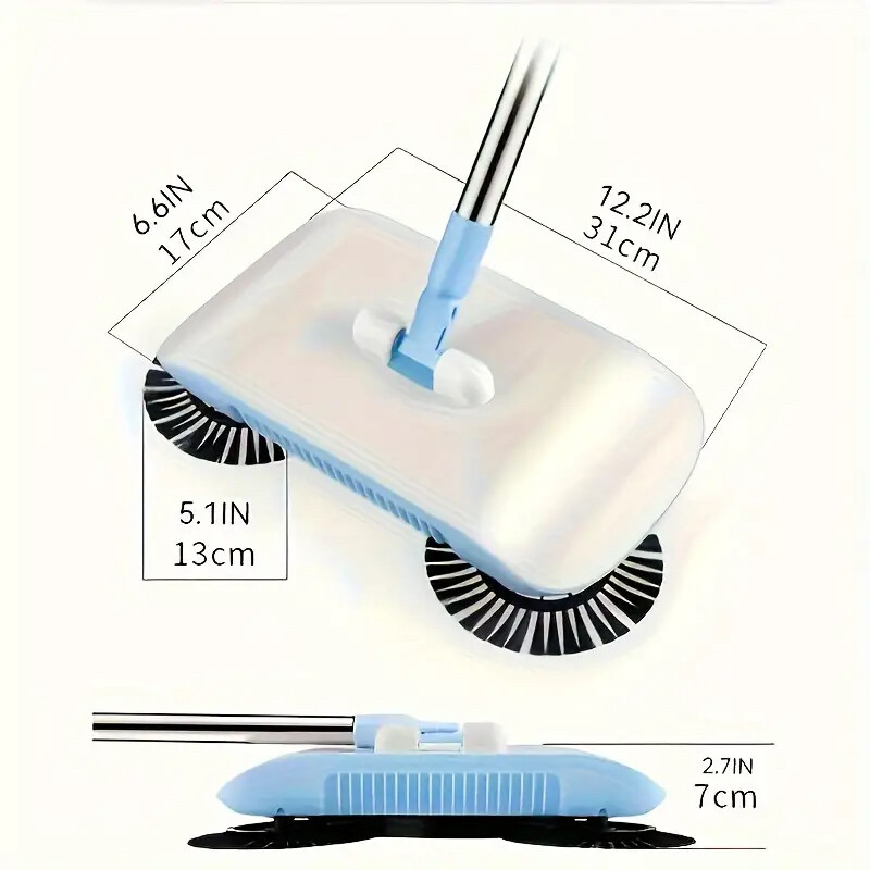 Wet/Dry Vacuum Cleaner Broom for Household Cleaning 180° Rotating ...