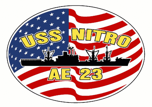 USS NITRO AE 23 Oval Decal / Sticker Military USN U S Navy | eBay