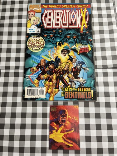 GENERATION X #29 CHRIS BACHALO 1997 SYNCH MARVEL MASTERPIECES CARD ...