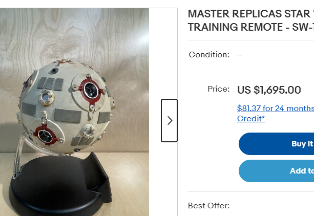 1 STAR WARS JEDI TRAINING REMOTE has Lighting* PROP 1:1 SCALE REAL Plus ...