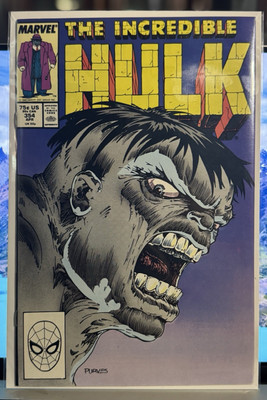 THE INCREDIBLE HULK #354 NM 1989 JEFF PURVES GREY HULK COVER MARVEL ...