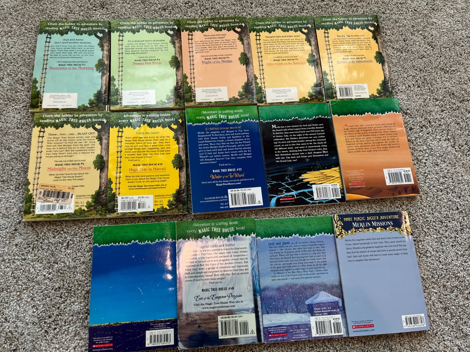 Magic Tree House Lot 14 Variety Paperback books (including some Merlin ...