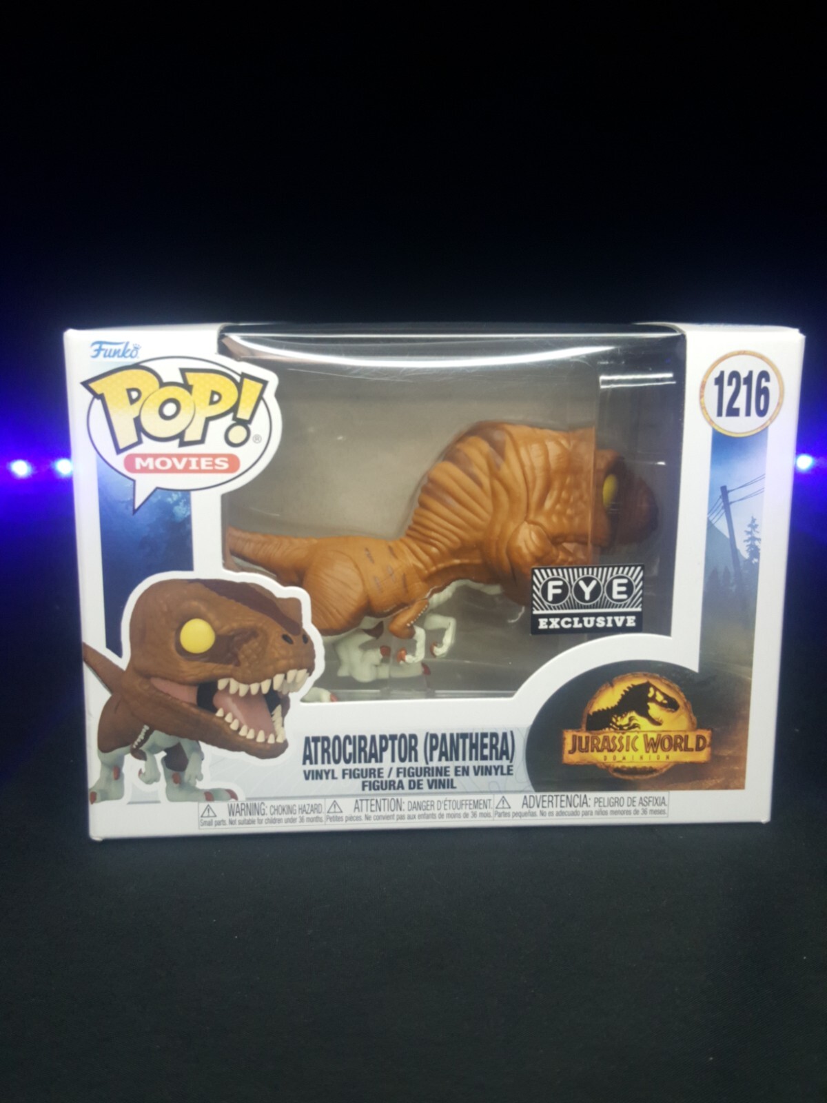 Funko Pop Jurassic World ATROCIRAPTOR (PANTHERA) #1216 Figure - FYE ...