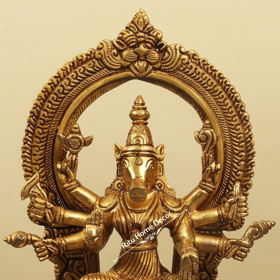 Brass Varahi Devi Statue - Barahi Ma Sculpture Matrikas - Dandini Devi ...