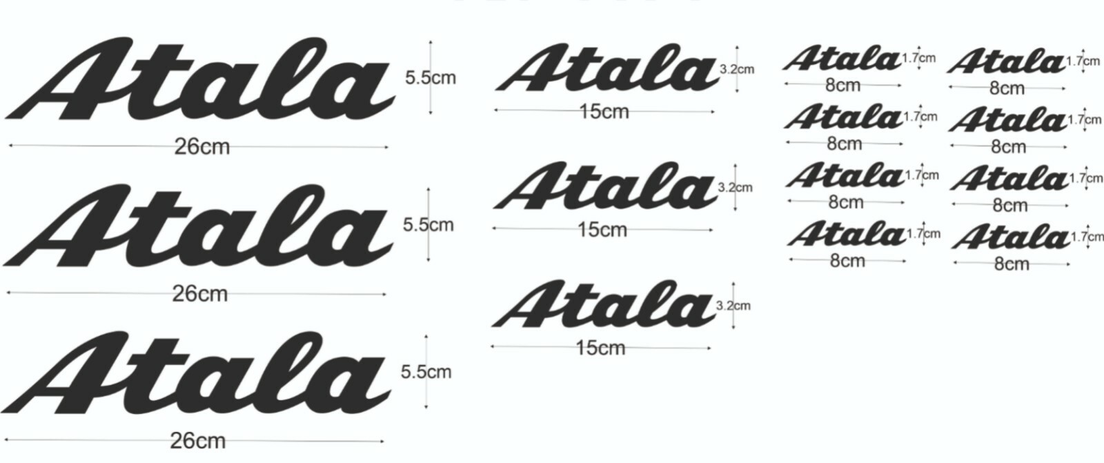 Atala decals stickers for frame ADESIVI graphics bike mtb road ebike ...