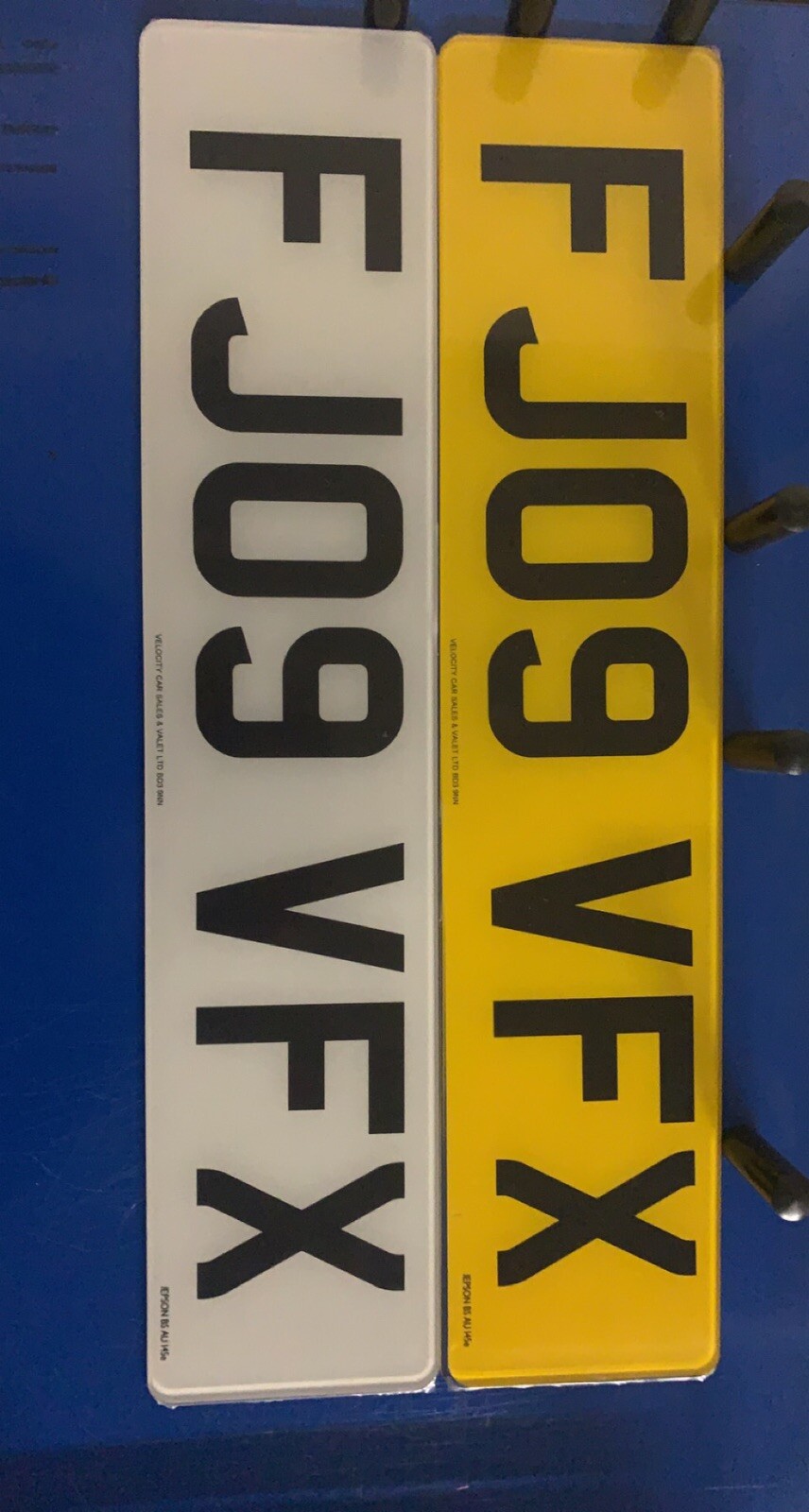 UK STANDARD NUMBER PLATES SET 100% MOT AND ROAD LEGAL | eBay