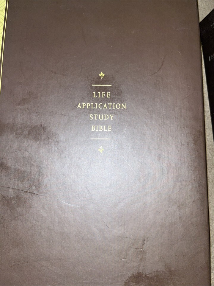 NLT-PERSONAL SIZE LIFE APPLICATION STUDY BIBLE BURGUNDY RED LETTER | eBay
