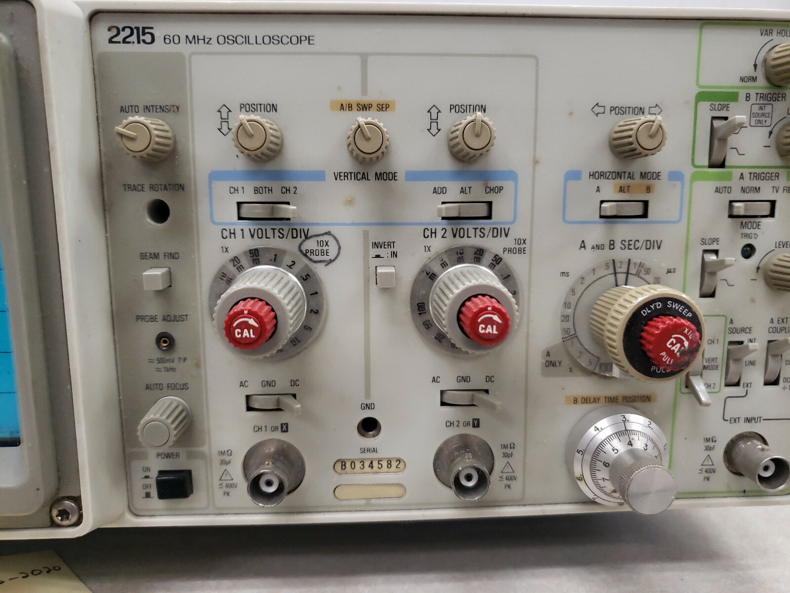 Tektronix 2215 60MHz Analog Oscilloscope (78-241-12) | eBay