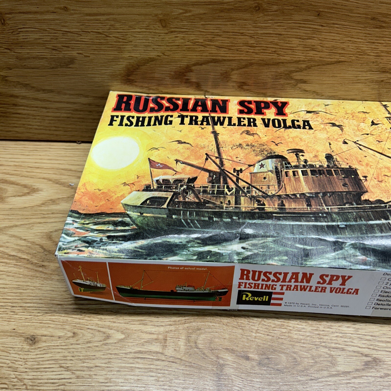 Vintage 1 142nd Scale Revell Russian Spy Fishing Trawler Volga - 1970 ...
