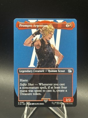 NM Borderless Prompto Argentum, MTG, Final Fantasy, Magic, 387 | eBay