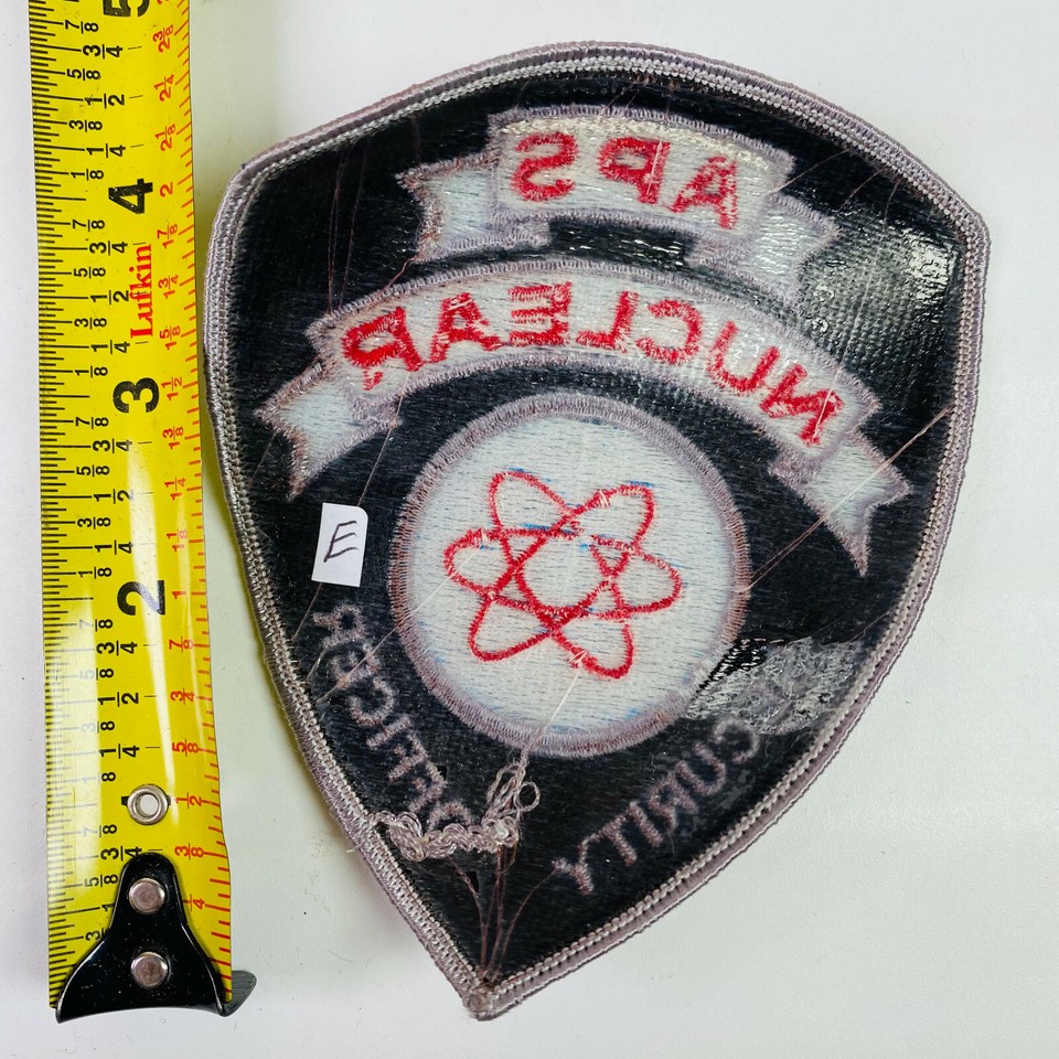 APS Nuclear Security Officer Arizona AZ Patch D6E | eBay