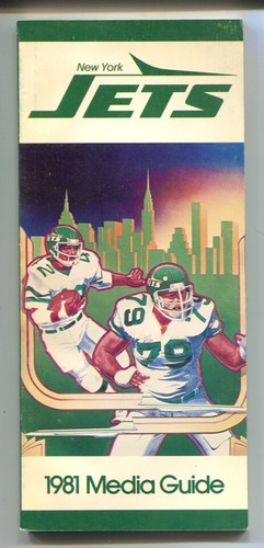 Sports Pub: New York Jets-1981-NFL-Media Guide | eBay