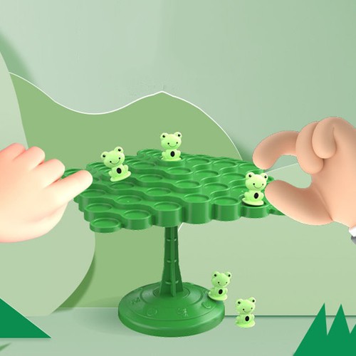 Balance Tree Toy Set Cute Frog Balancing Game Fun Parent-child ...