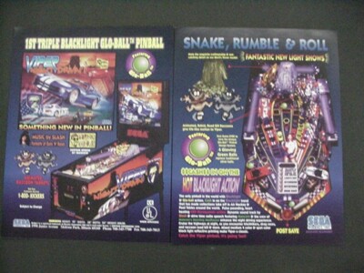 Viper (Dodge) Original Pinball Promo Flyer Mint | eBay