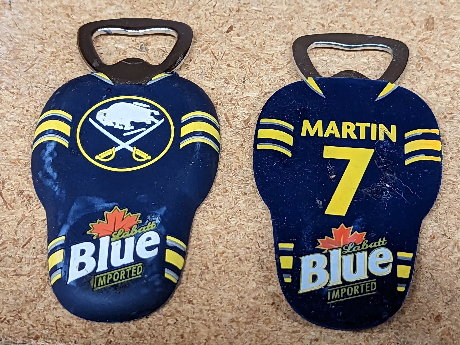 1x Buffalo Sabres Rick Martin Labatt Blue Beer Bottle Opener NHL Hockey ...