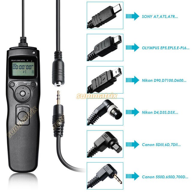Time Lapse Intervalometer Timer Remote Shutter Release for Canon 5d ...