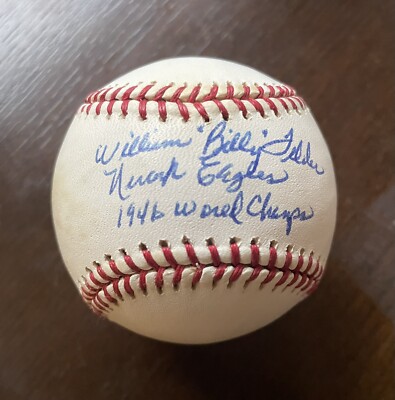 William Billy Felder Autographed STAT Baseball Of National League Negro ...
