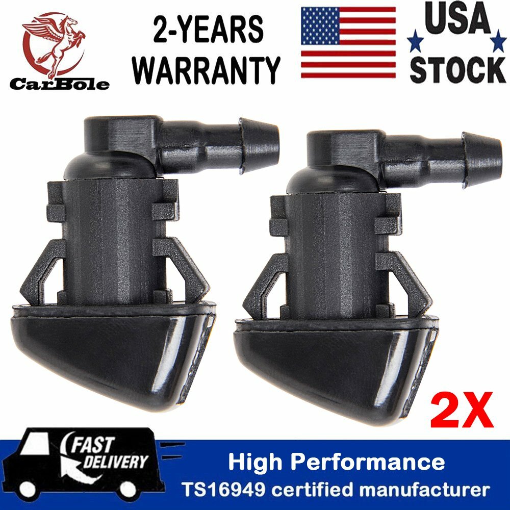 2x Windshield Washer Jet Nozzle 7C3Z17603A For Ford F250 F350 F450 F550 ...