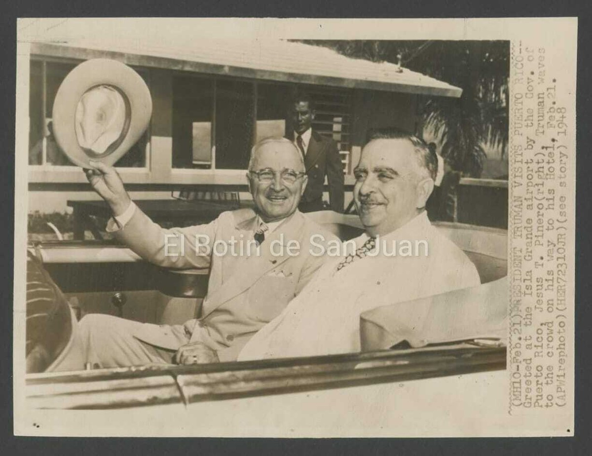 Jesus T Pinero Vpr 421 | Luis Muñoz Marín, Inés Mendoza, Jesús T.