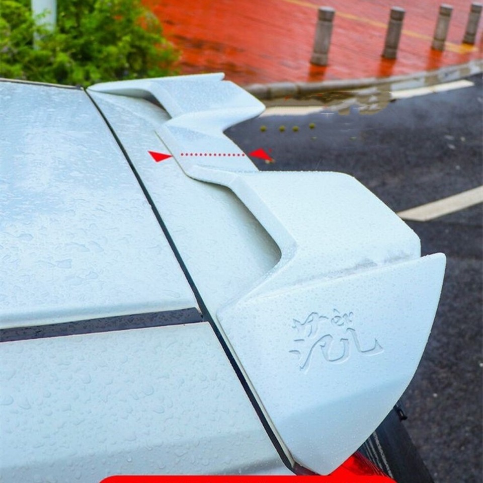 White Yofer Car Trunk Rear Wing Spoiler Lip For Honda GK5 2015 2014 ...