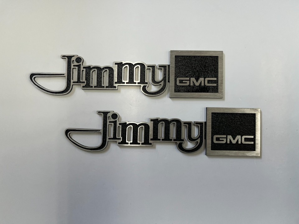 Jimmy GMC Squarebody Emblem x2 CNC Billet C10 C20 C30 Badge Chevy K5 | eBay