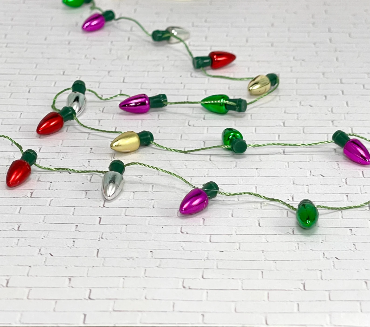 Christmas Fairy Light Trim Faux Mini Bulb 5M Garland Craft ...