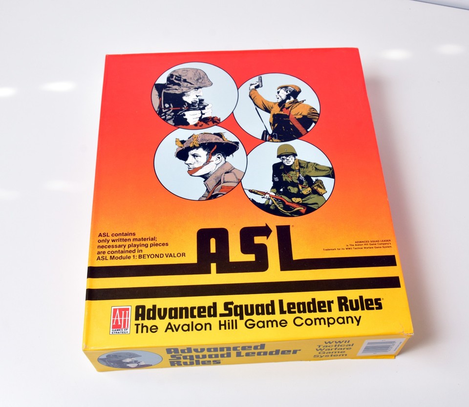 ASL Advanced Squad Leader Rules w/ Slipcase Avalon Hill 1985 EX++ | eBay