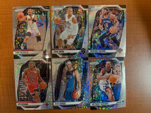 Lot of Six (6) NBA 2024-25 Panini Prizm Fast Break Parallel Cards Okoro ...