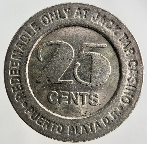 US USA Jack Tar Casino Resort 25 Cents Token Coin | Fine Collectable ...