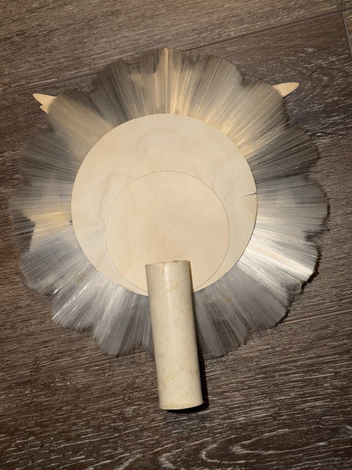 Vintage MCM National Gold Foil & Spun Glass Hair Angel Tree Topper | eBay