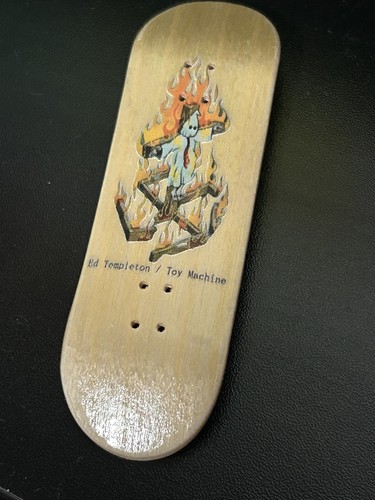 Rare Toy machine Ed Templeton Charred Cross Skateboard Fingerboard Anti ...