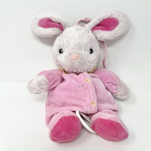 Child of Mine by Carter's Pink Bunny Plush Pull Toy Lullaby Musical | eBay